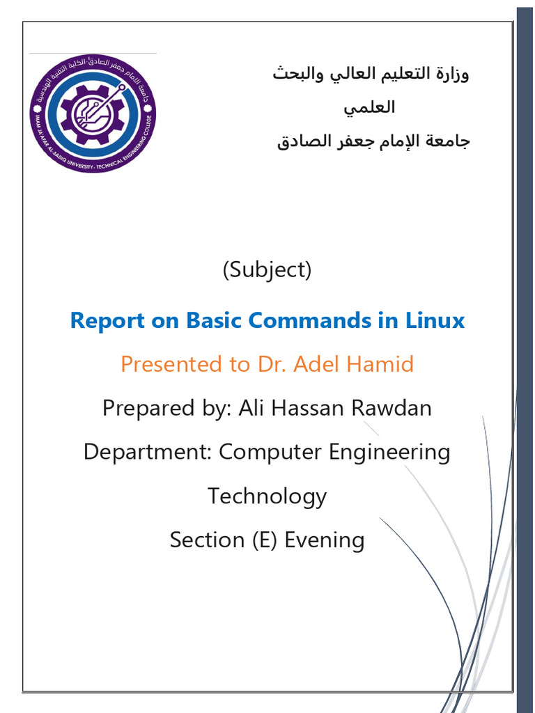 OS LinuxReport Ali Hassan Rawdan E | PDF | Command Line Interface ...
