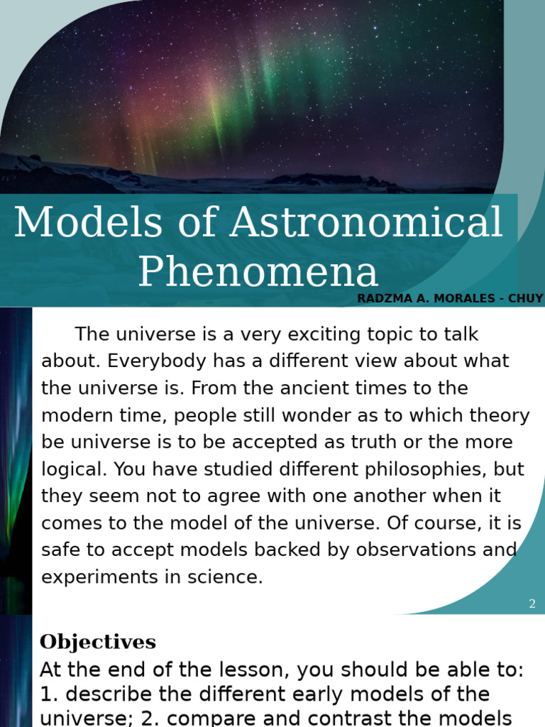 Lesson 2 4Q Models of Astronomical Phenomena | PDF | Orbit | Galileo ...