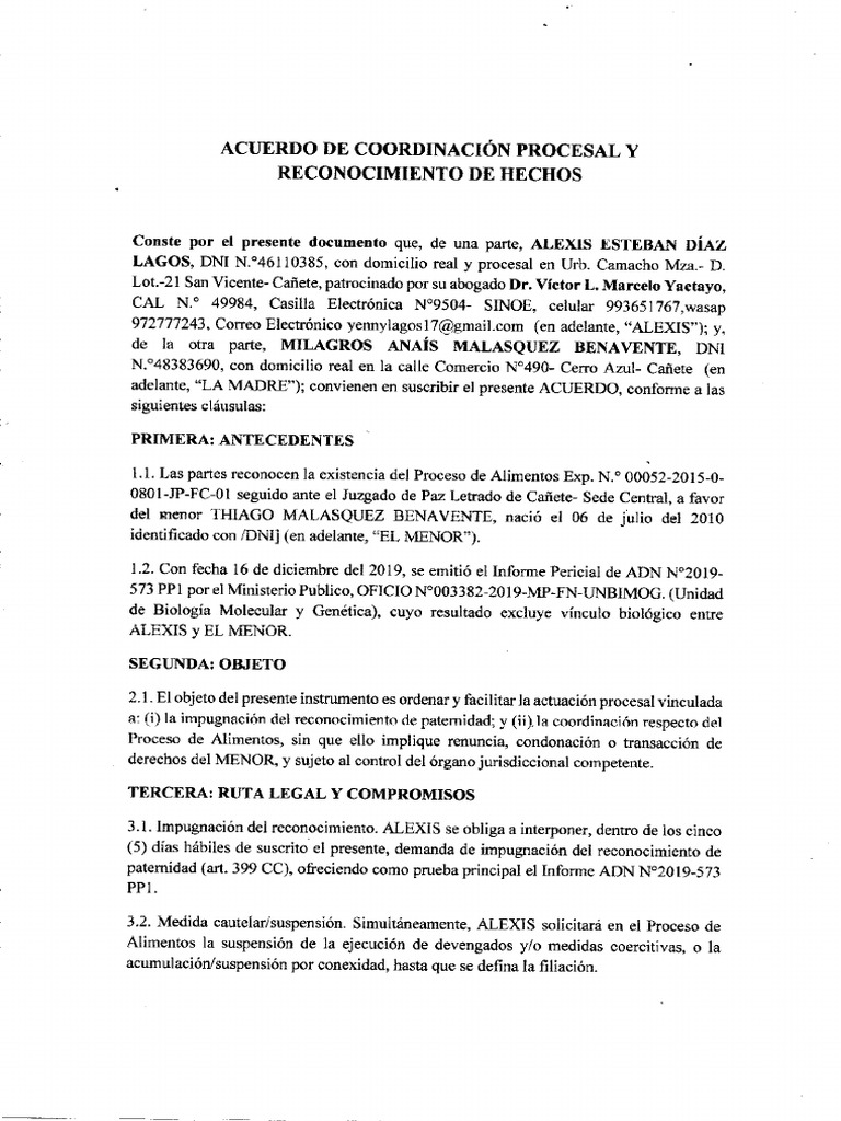 Alexis Acuerdo Marcelo | PDF