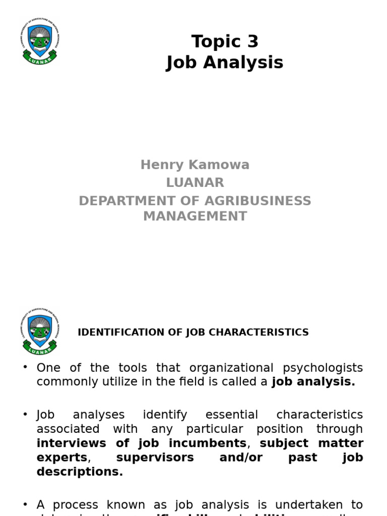 Understanding Job Analysis Techniques | PDF | Performance Appraisal ...