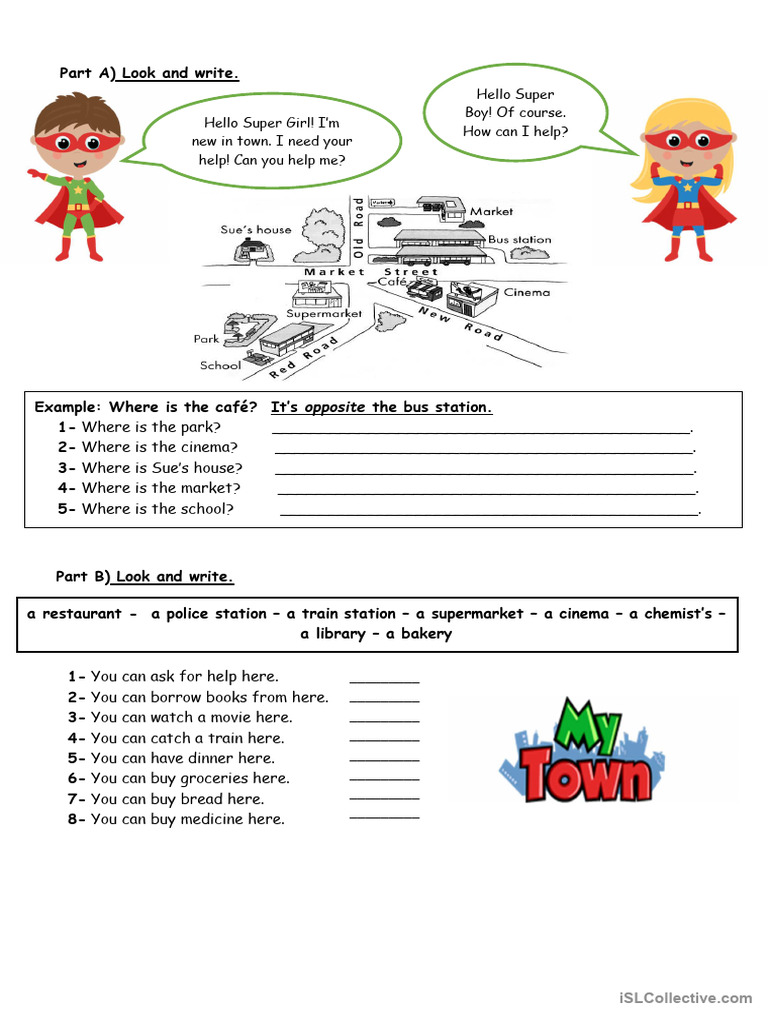 Places in Town | PDF