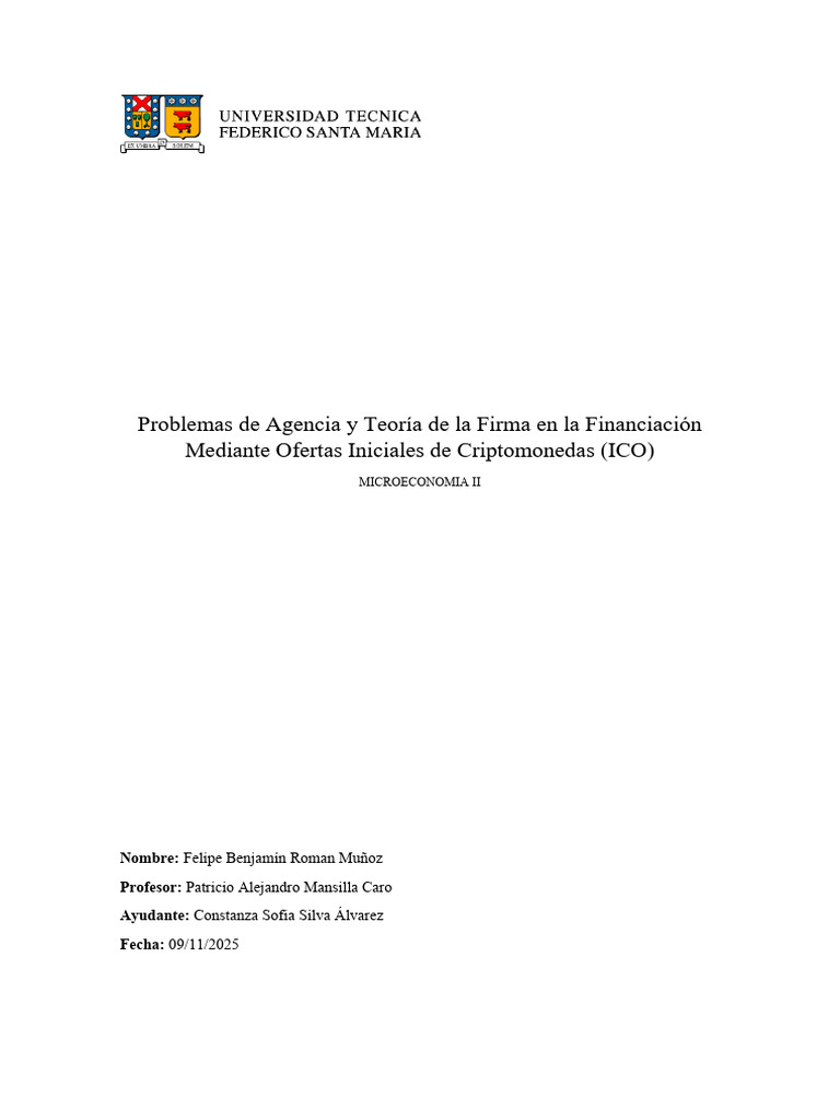 Problemas de Agencia y Teoría de La Firma en La Financiación Mediante ...
