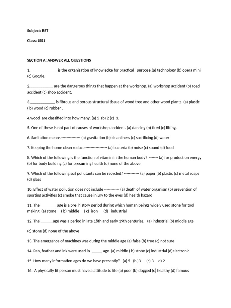Subject_ BST-WPS Office | PDF