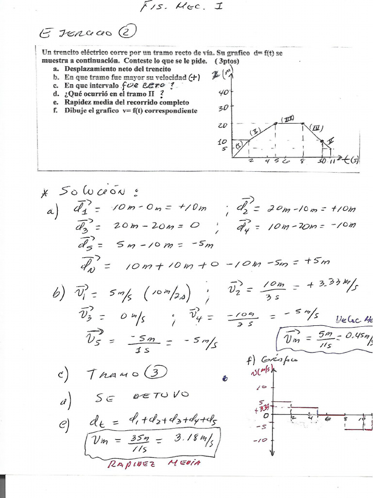 CINEMATICA EJERCICIO 2 | PDF