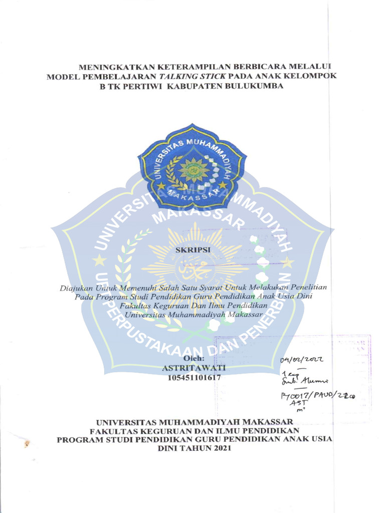 Review Skripsi Pendidikan Anak Usia Dini | PDF