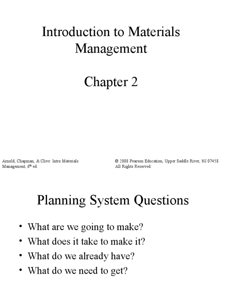 Introduction To Materials Management | PDF | Inventory | Business Economics