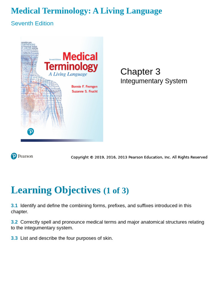 Fremgen Chapter03 LNPPT | PDF | Epidermis | Skin