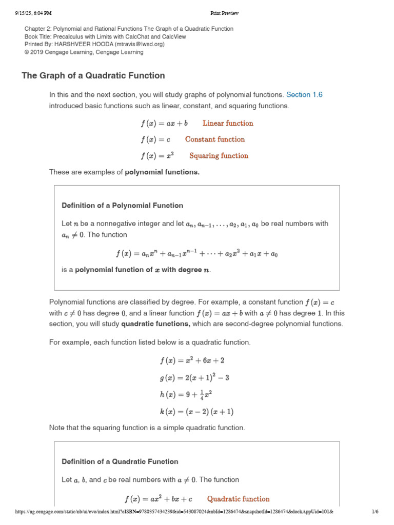 1.2.1.1 MindTap - Cengage Learning | PDF | Function (Mathematics) | Algebra