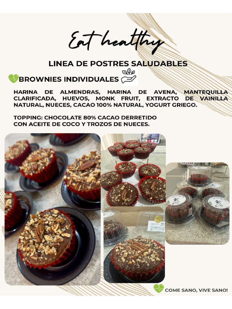 Catálogo de Postres Libres de Azúcares Añadidos y de Gluten ? | PDF