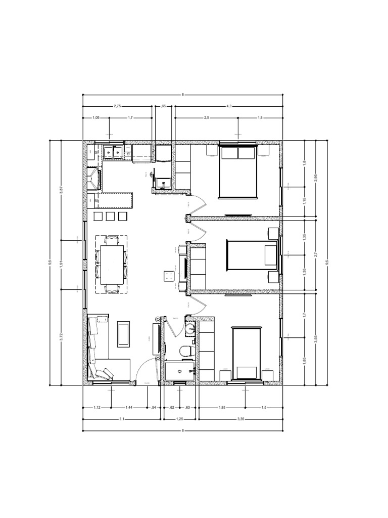 Vivienda 80 m2 2 | PDF