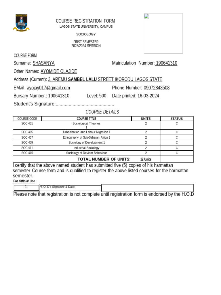 Exam Slip | PDF
