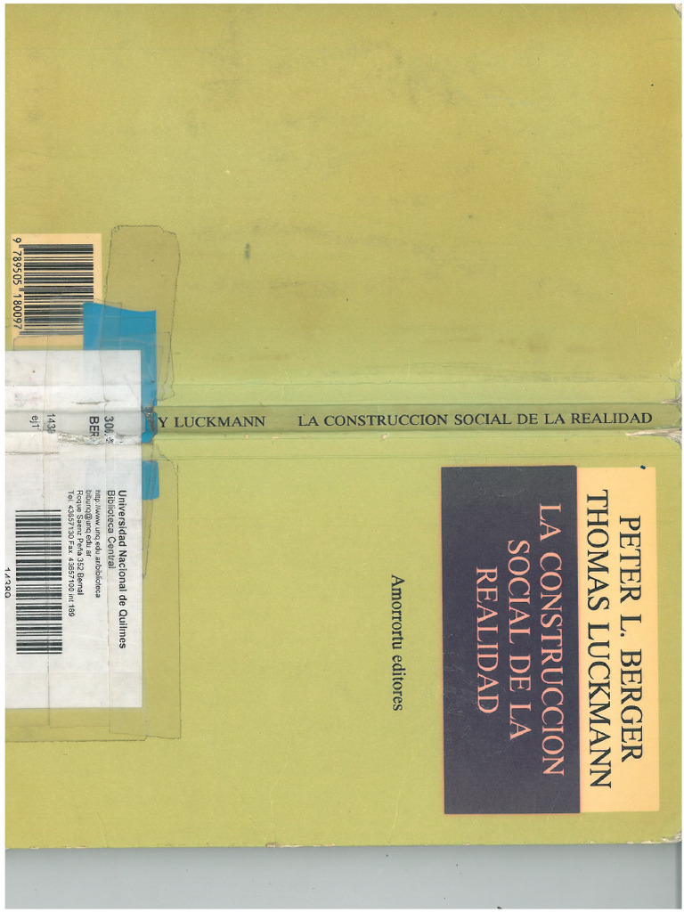 U1- Berger y Luckmann | PDF