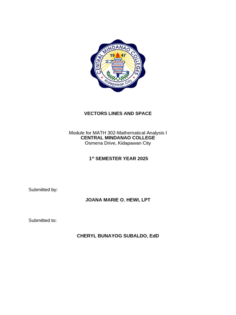 Math 302 Module Pdf