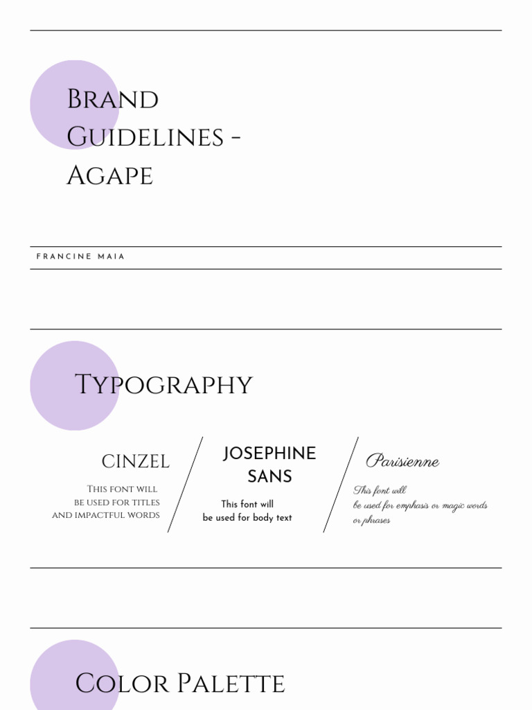 Brand Guidelines - Agape | PDF