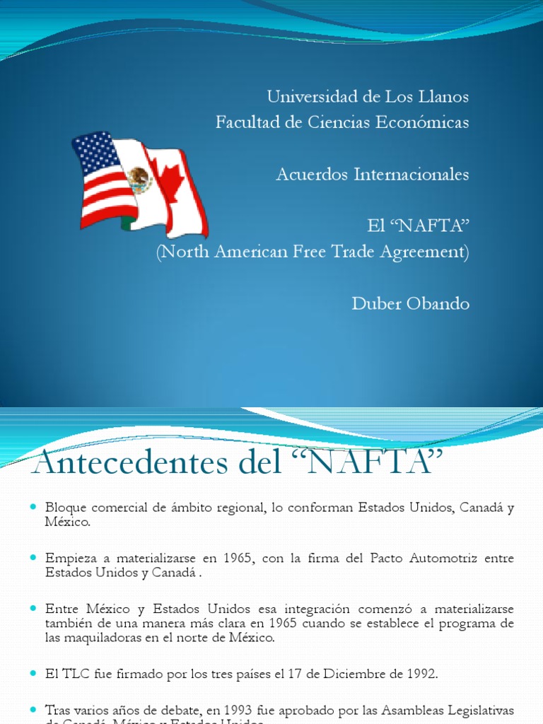 NAFTA | PDF | Tratado de Libre Comercio Norteamericano | El comercio ...