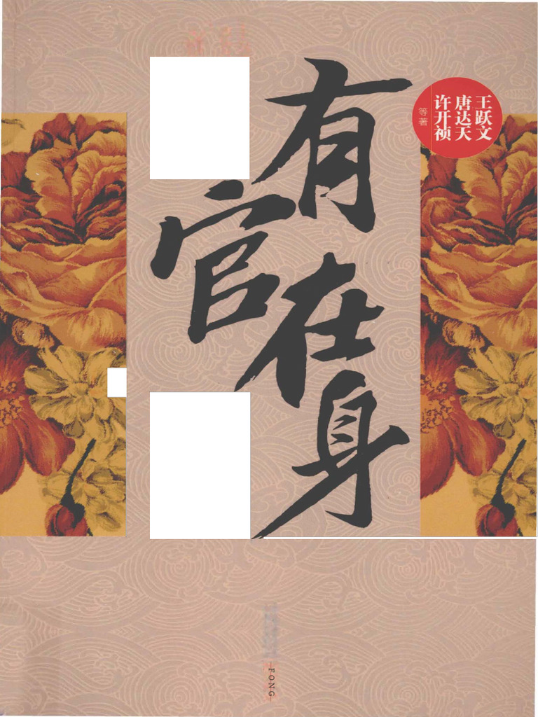 有官在身 You Guan Zai Shen 王跃文等著 Wang Yaowen Tang Datian Xu Kaizhen Deng ...