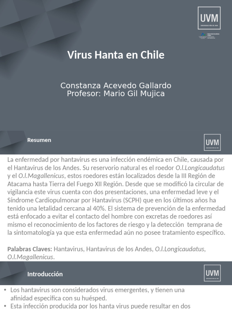 Virus Hanta Pdf Virus Epidemiología
