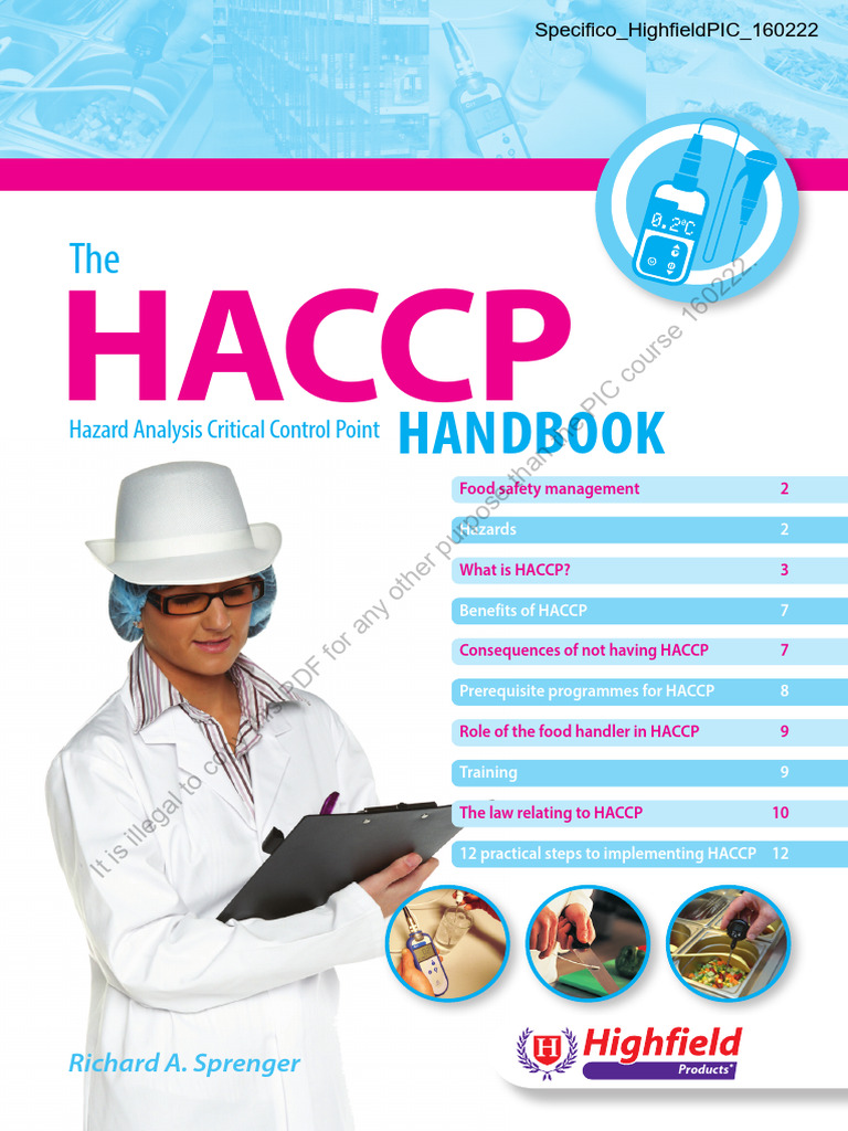 HACCP Handbook for Food Safety Management | PDF | Food Safety ...