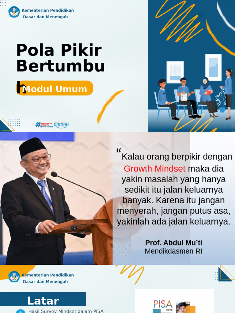 Presentasi Pola Pikir Bertumbuh [Autosaved] | PDF