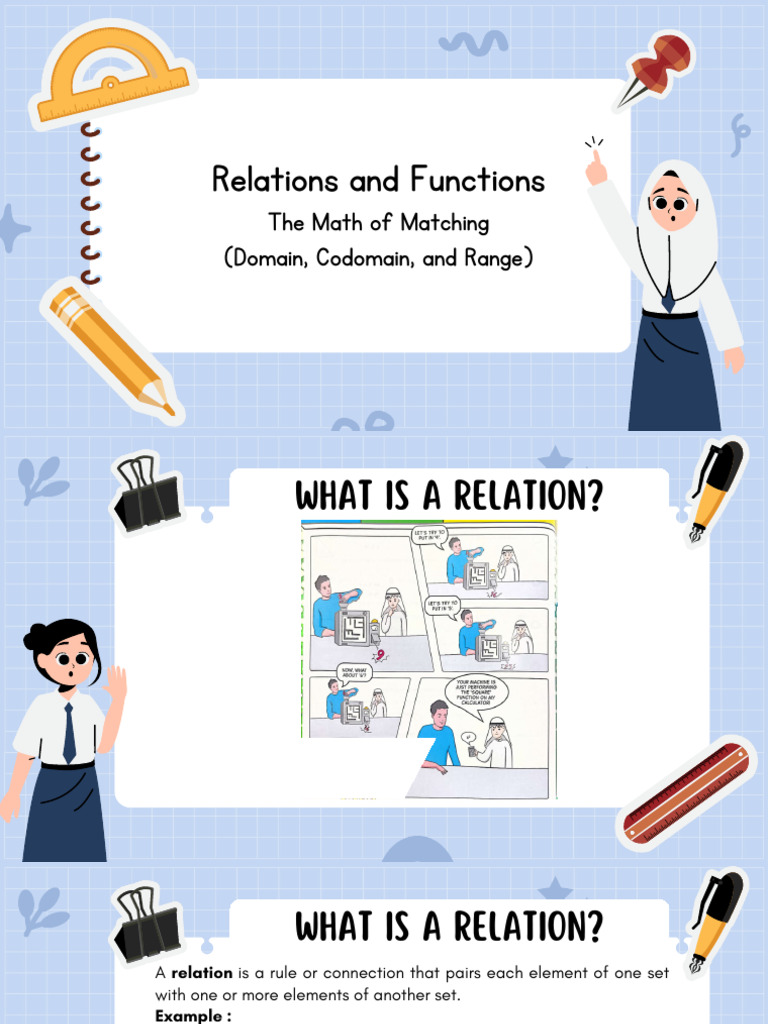 Understanding Relation And Function Involving Domain Codomain And 3680