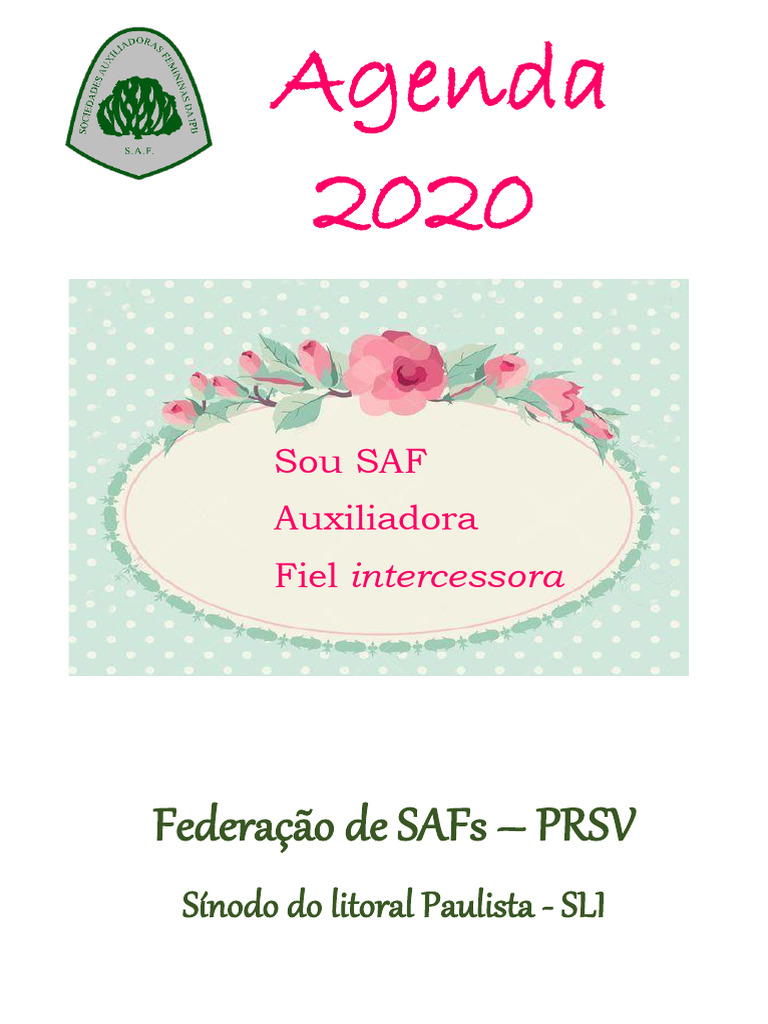 Agenda Saf 2020 | PDF | Amor