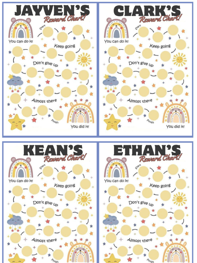 Grade 4 Reward Chart | PDF