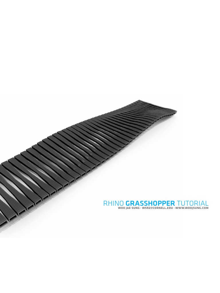 Rhino Grasshopper Tutorial: - . Ws92@cornell - Edu Woo Jae Sung | PDF ...