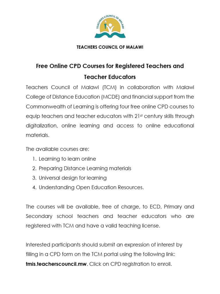 CPD Online Courses Advert | PDF