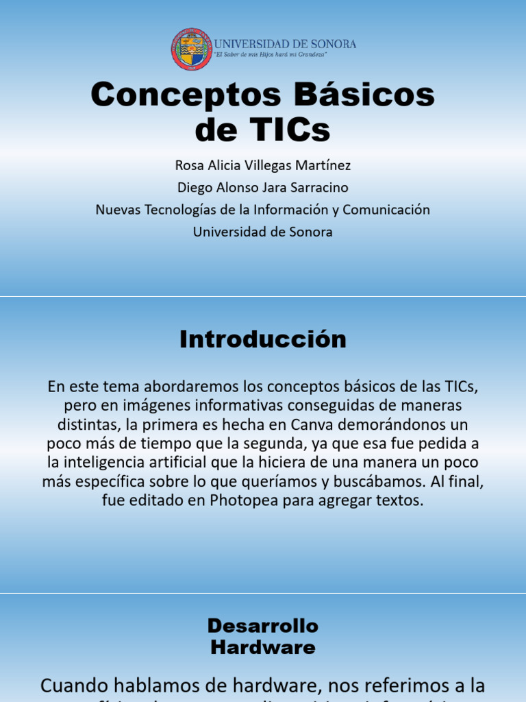 Conceptos Básicos de TICs (Hardware) | PDF