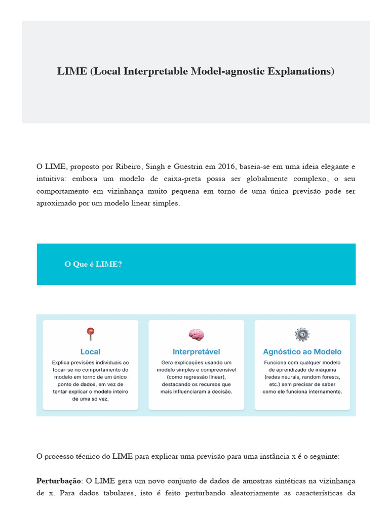 Entendendo o Algoritmo LIME | PDF | Kernel (sistema operacional ...