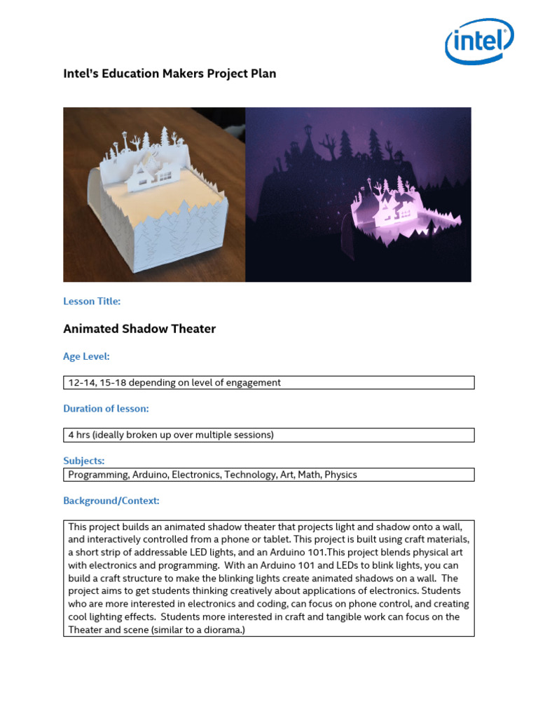 Animated Shadow Theater Project | PDF | Image