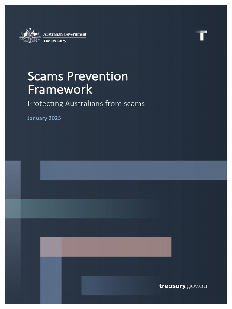 The Treasury - Scam Prevention Framework | PDF | Phishing | Banks