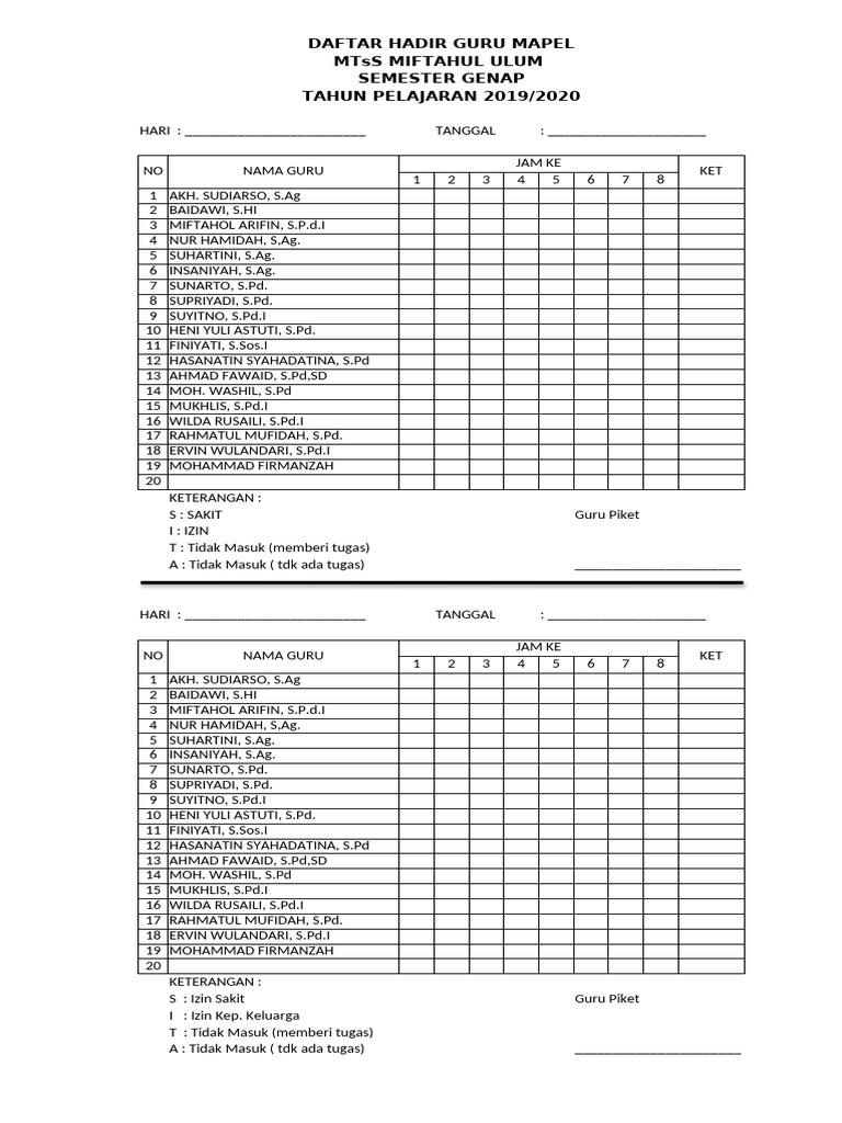 Absen Guru | PDF