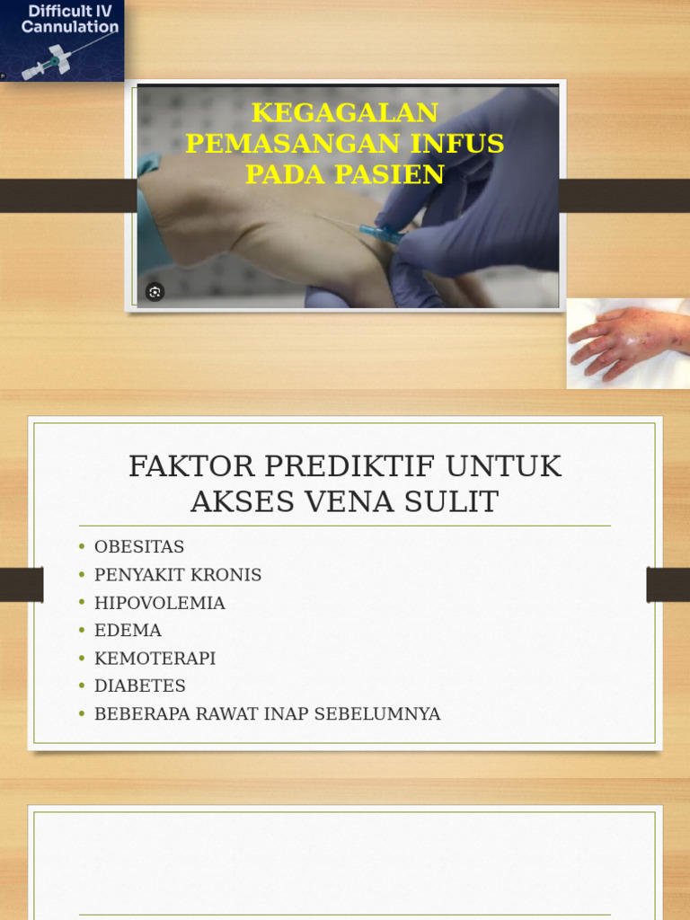 Pemasangan Infus Sulit Pada Pasien Obesitas | PDF