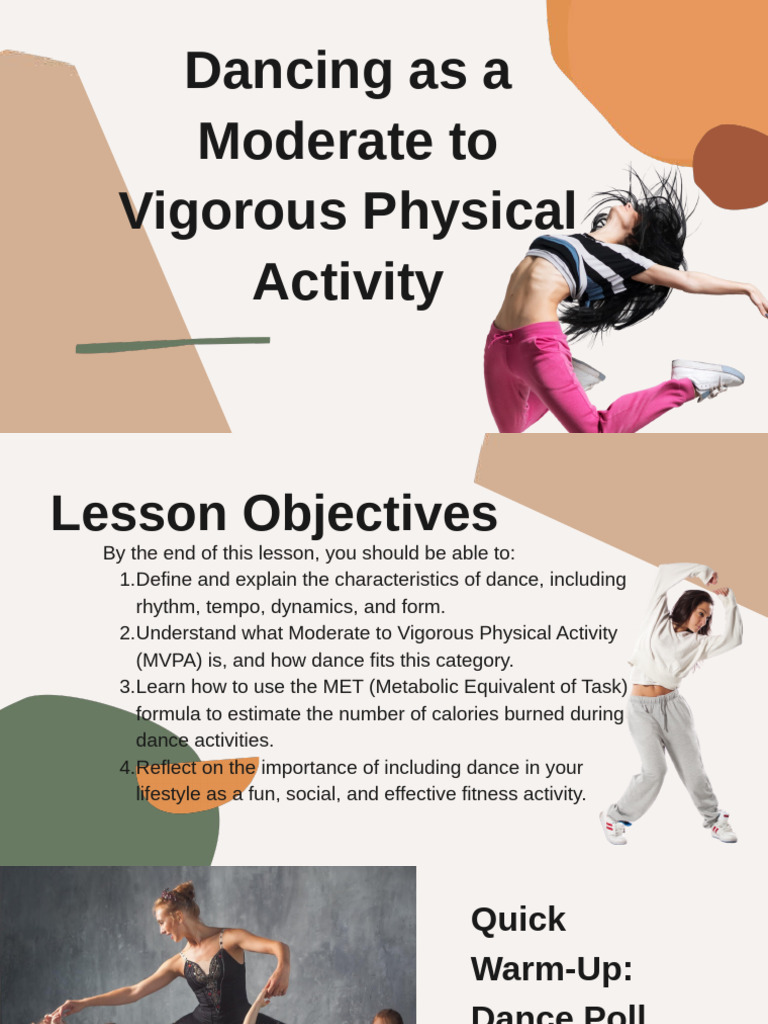 HOPE 3 Quarter 1 Week 5 & 6 - Dancing As A Moderate To Vigorous ...