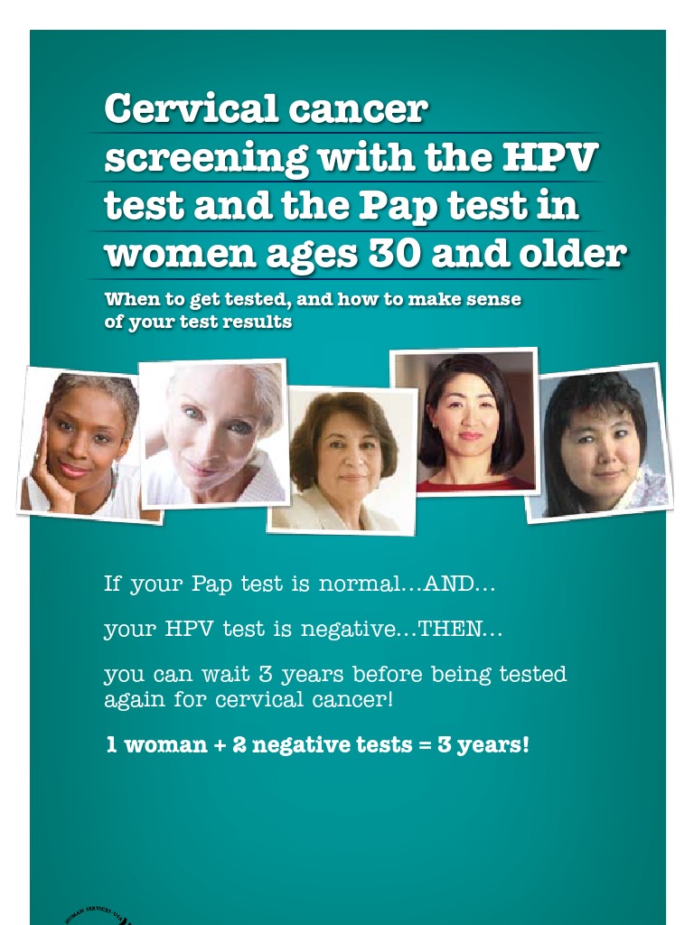Cervical Cancer Screening With The HPV Test and The Pap Test in Women ...