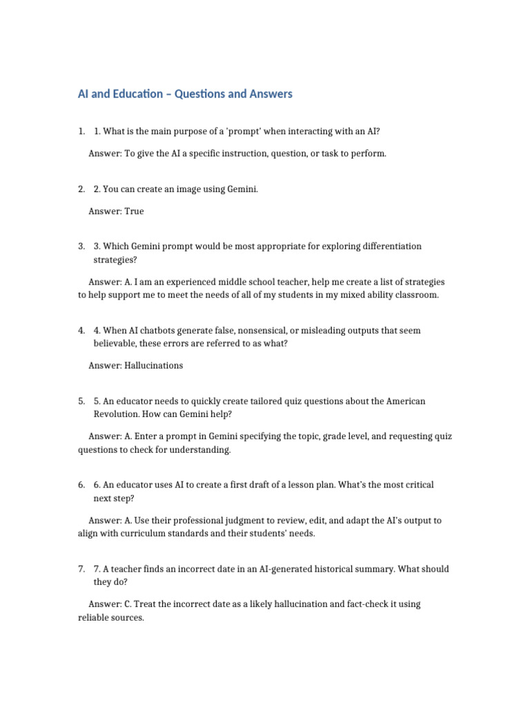 AI_and_Education_QA 2 | PDF | Gmail | Learning