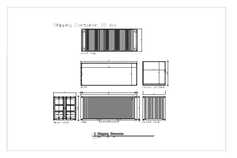 Shipping Dimension 5: Scale 1:100 Mts | PDF