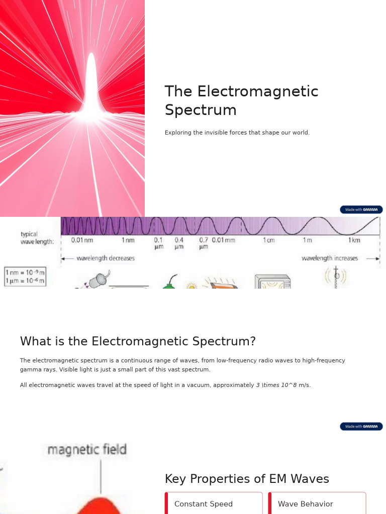 The Electromagnetic Spectrum | PDF | Electromagnetic Radiation ...