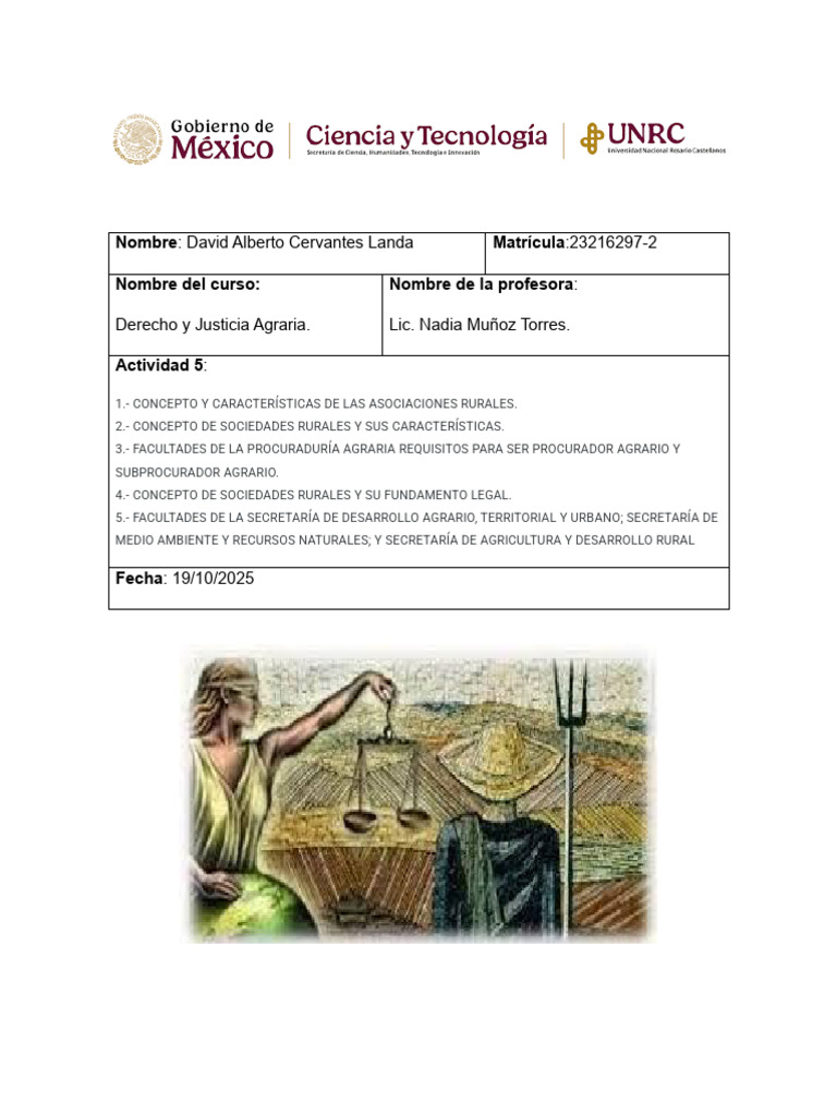 AC5 D.agrario | PDF | Agricultura | Entorno natural