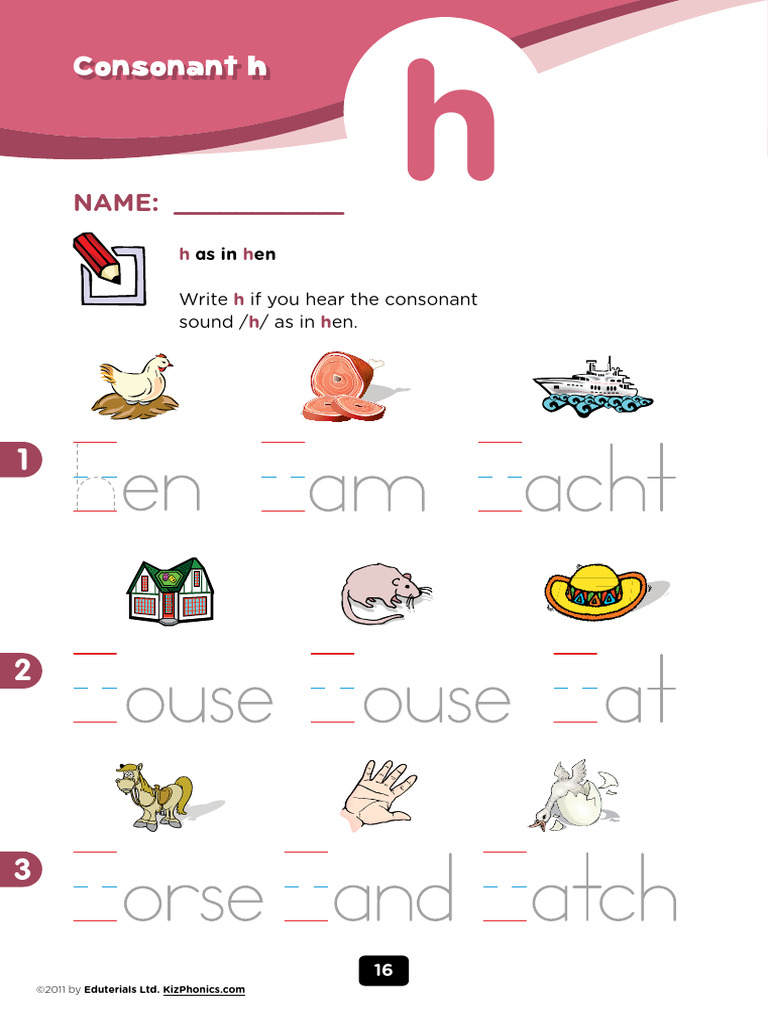 Consonant H: Name | PDF