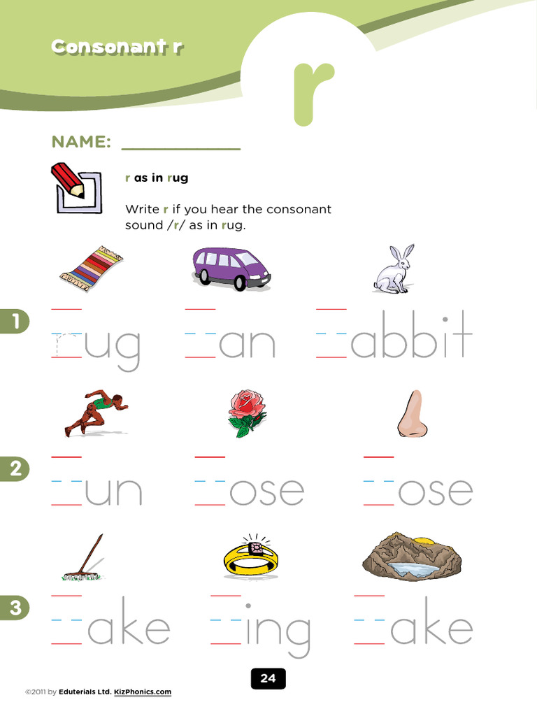 Consonant R: Name | PDF
