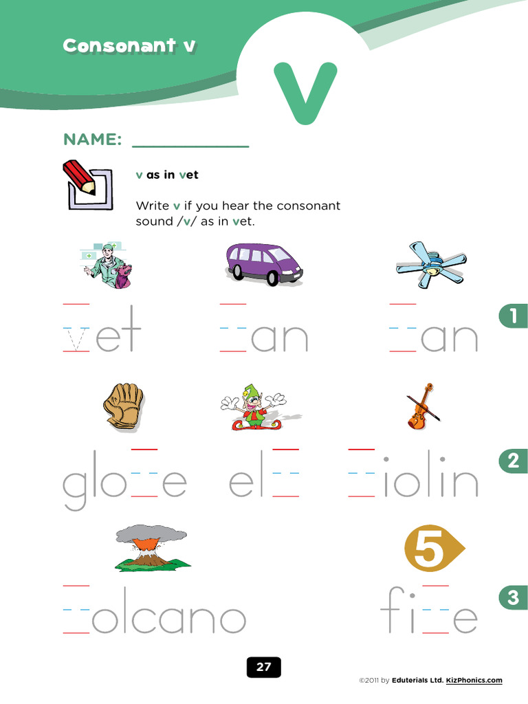 Consonant V: Name | PDF