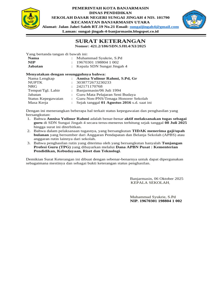 Suket Sertifikasi Bu Annnisa 2026 Edit | PDF