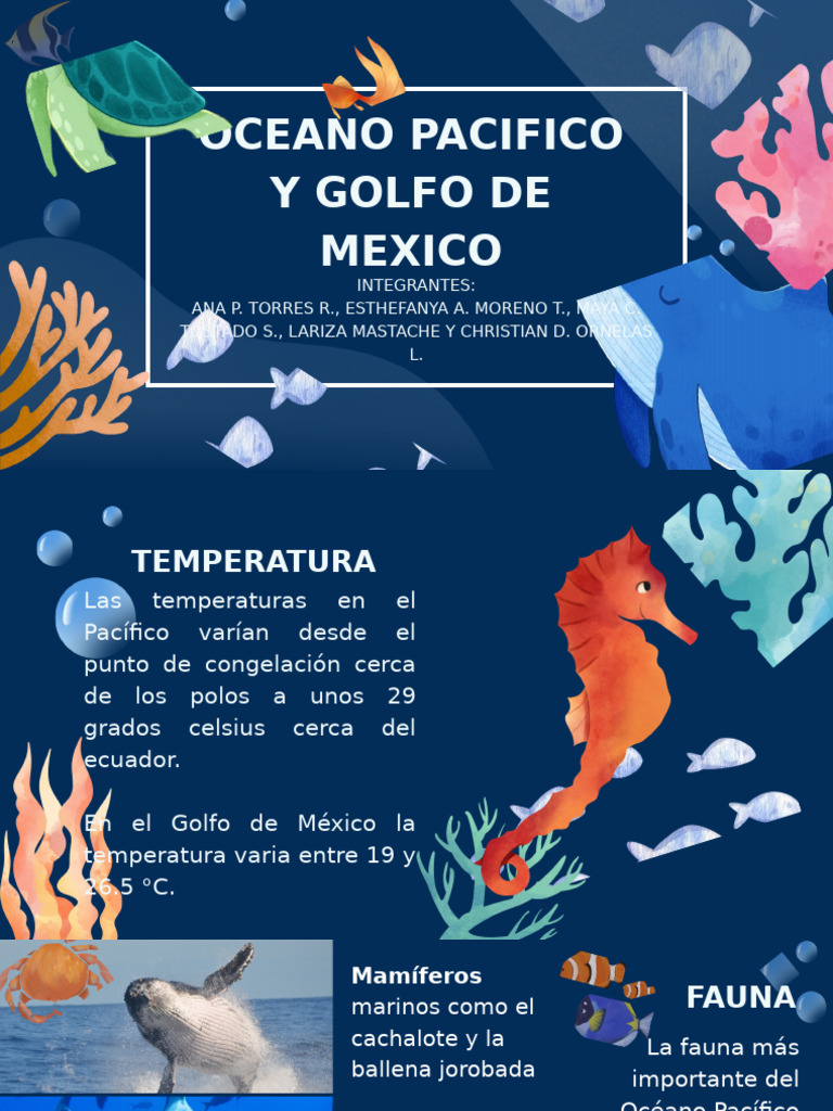 Biodiversidad del Pacífico y Golfo de México | PDF | océano Pacífico ...
