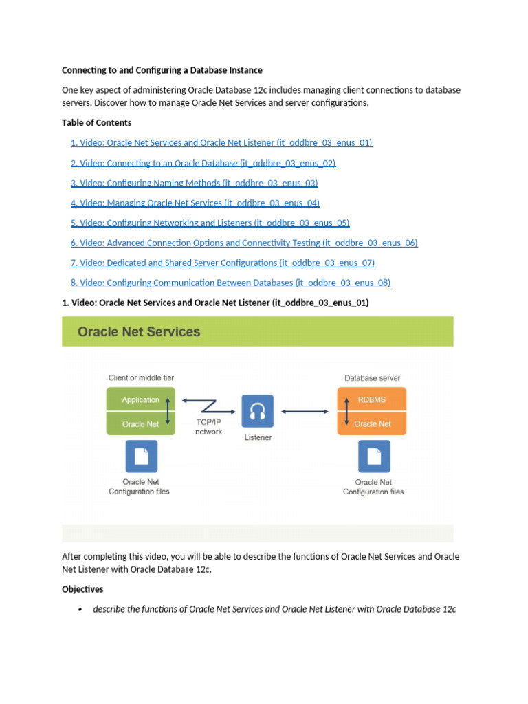 Connecting To and Configuring A Database Instance WC | PDF | Databases | Command Line Interface