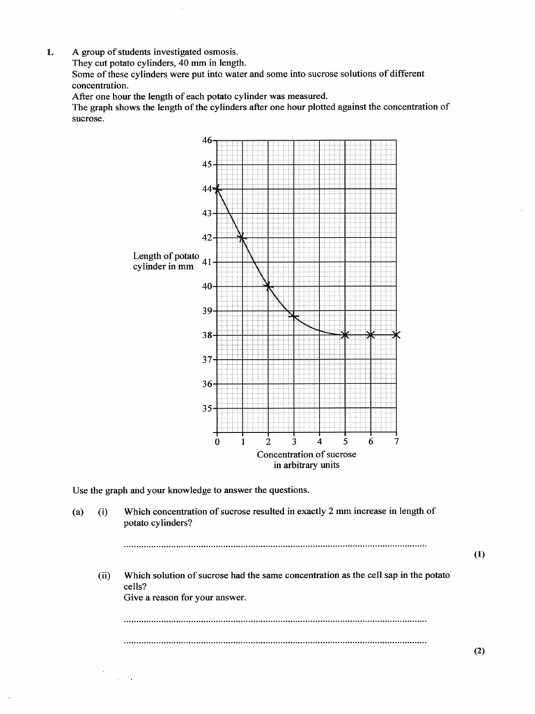Cells and Microbes Revision Test | PDF