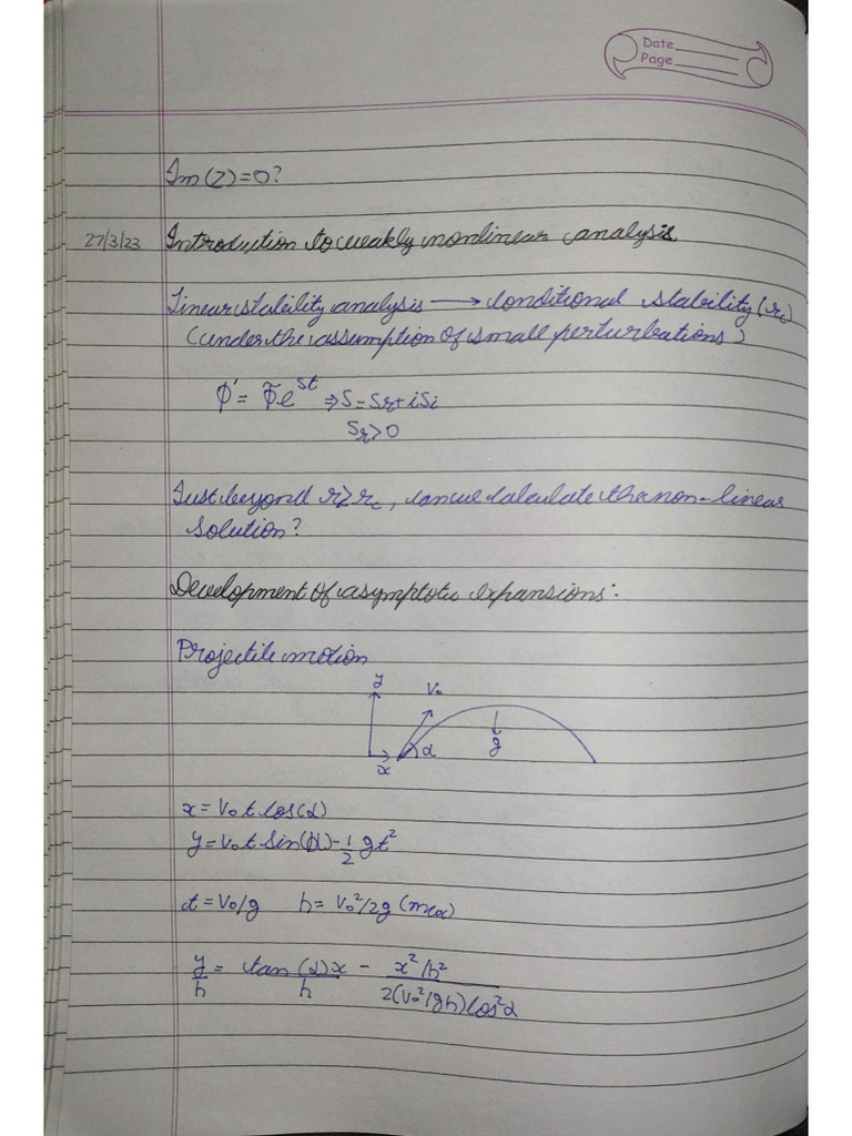 Fluid Flow Stability, Detailed Analysis | PDF