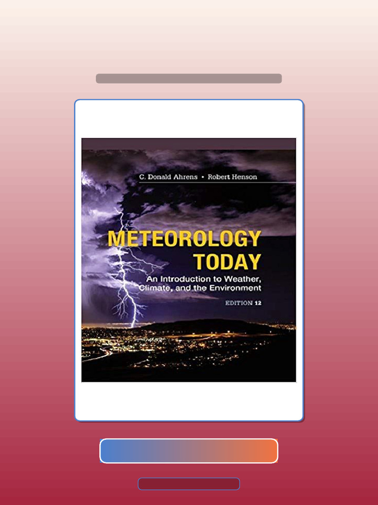 Answers For Meteorology Today An Introduction To Weather Climate and ...