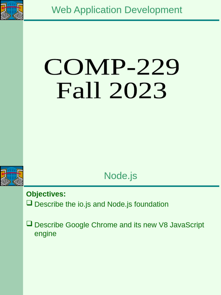Introduction To Node - Js | PDF | Java Script | Web Application